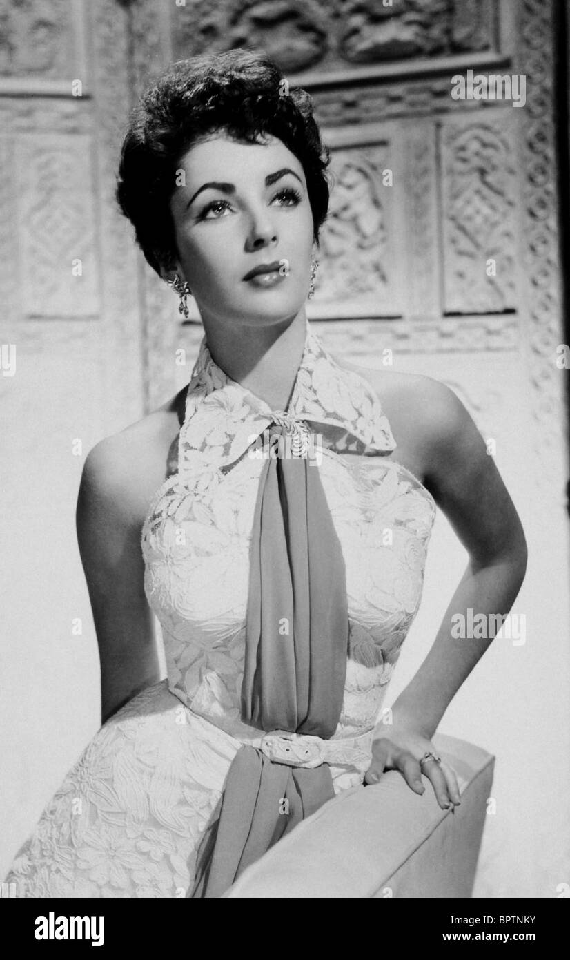 Elizabeth taylor actress 1958 Black and White Stock Photos & Images - Alamy