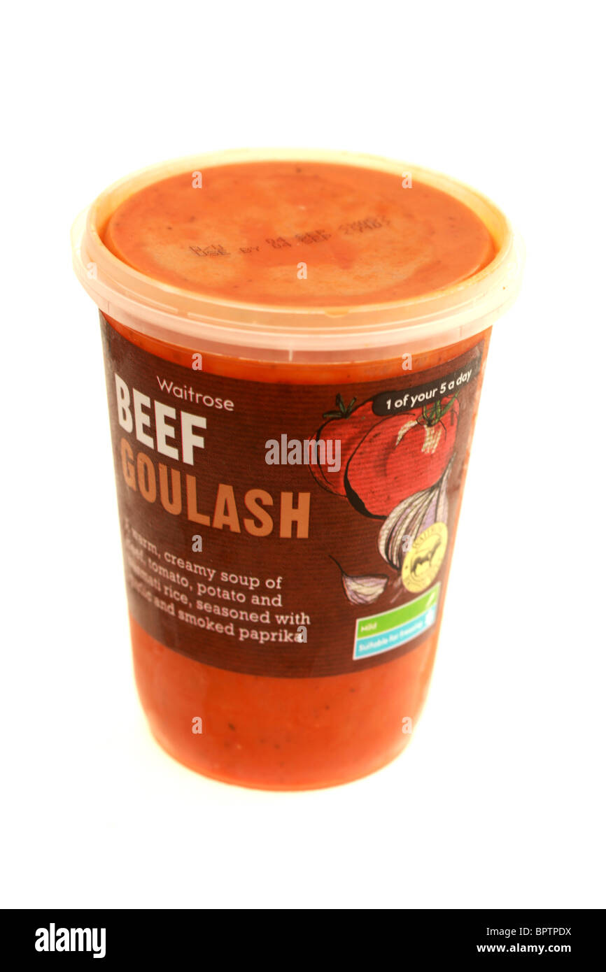 Waitrose Beef Goulash Soup Stock Photo - Alamy