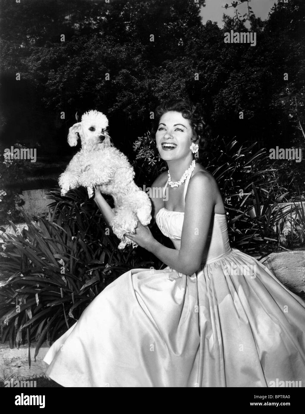 YVONNE DE CARLO & POODLE ACTRESS (1957 Stock Photo - Alamy