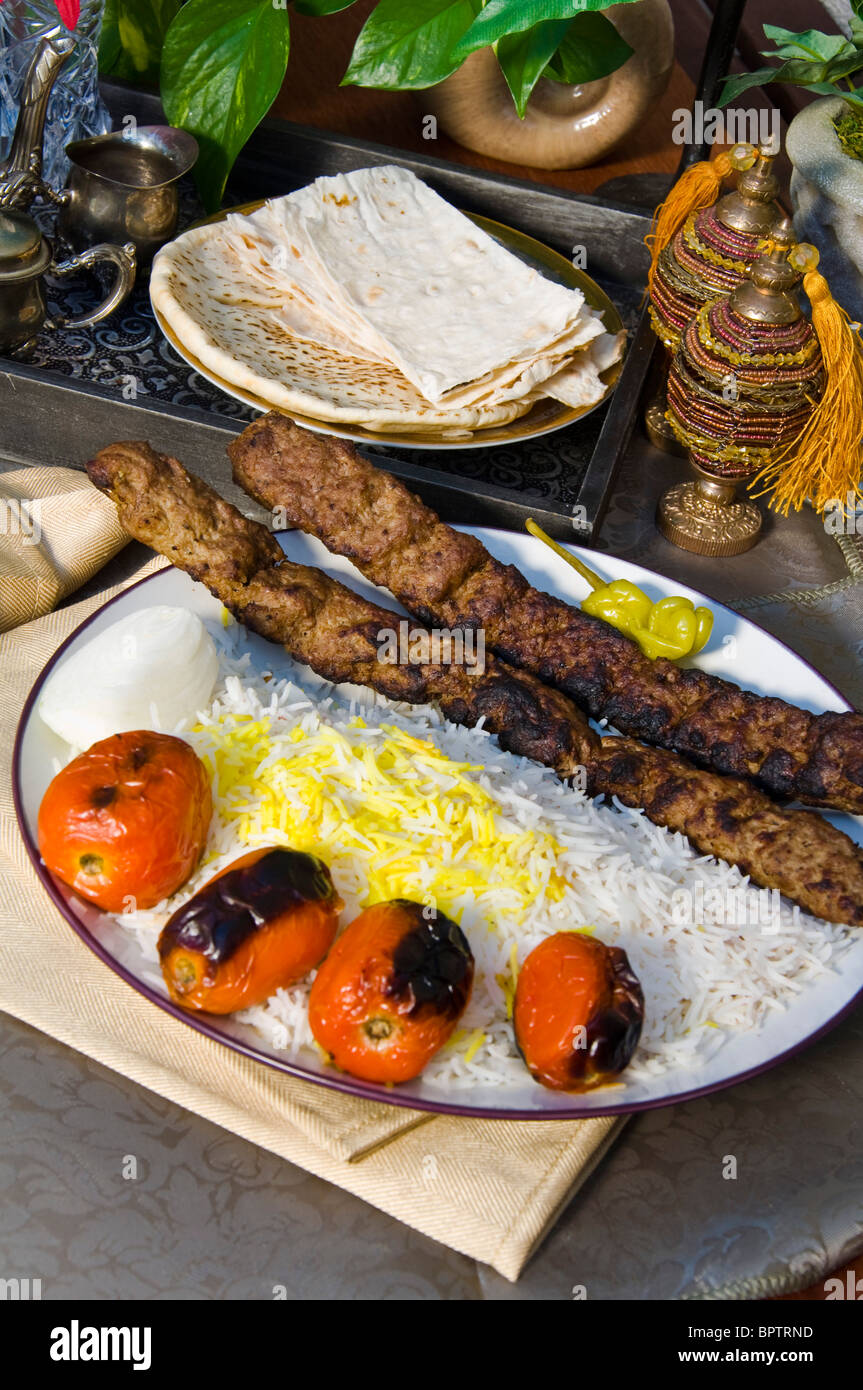 Persian Chelo Kebab Stock Photo - Alamy