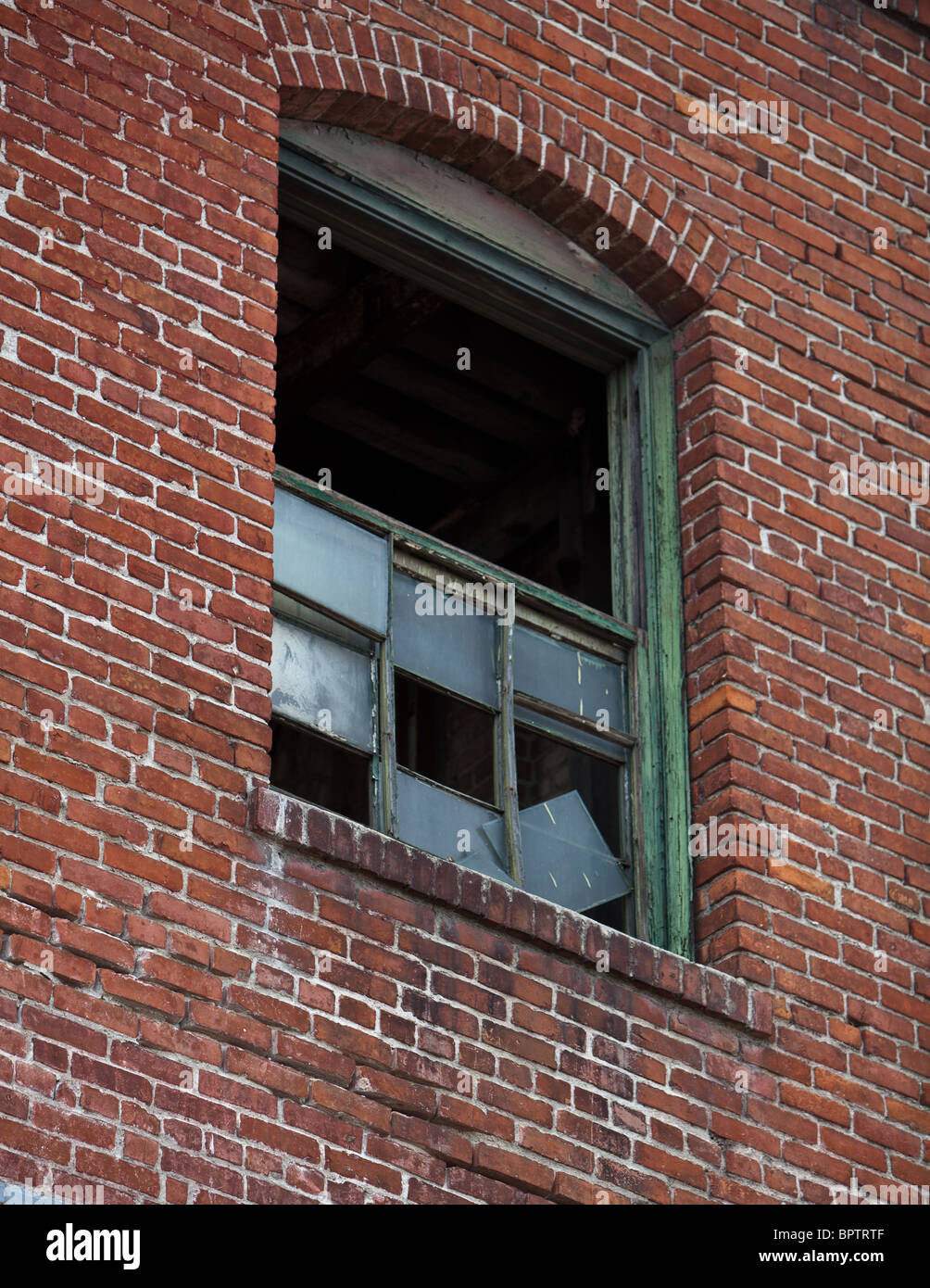 Broken panes in window on old brick building Stock Photo - Alamy Broken panes in window on old brick building Stock Photo - Alamy