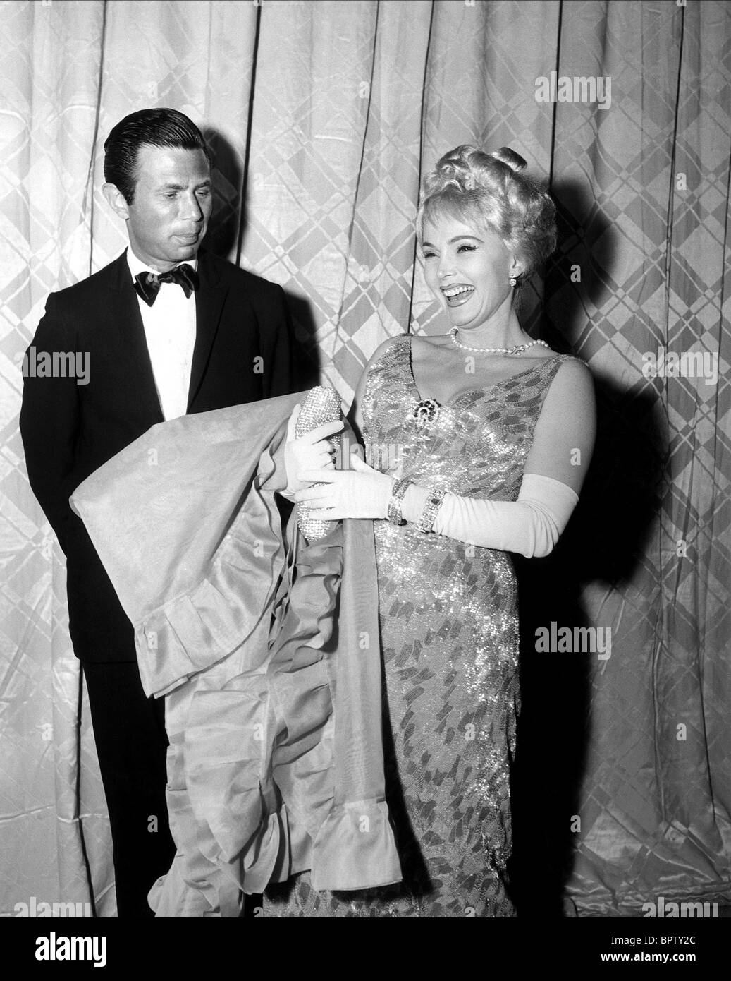 JAMES KOMACK & ZSA ZSA GABOR ACTOR & ACTRESS (1959 Stock Photo - Alamy