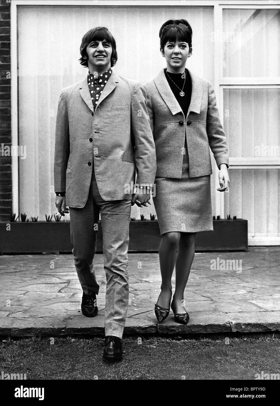 Ringo Starr And His Wife Maureen Stock Photos & Ringo Starr And His ...