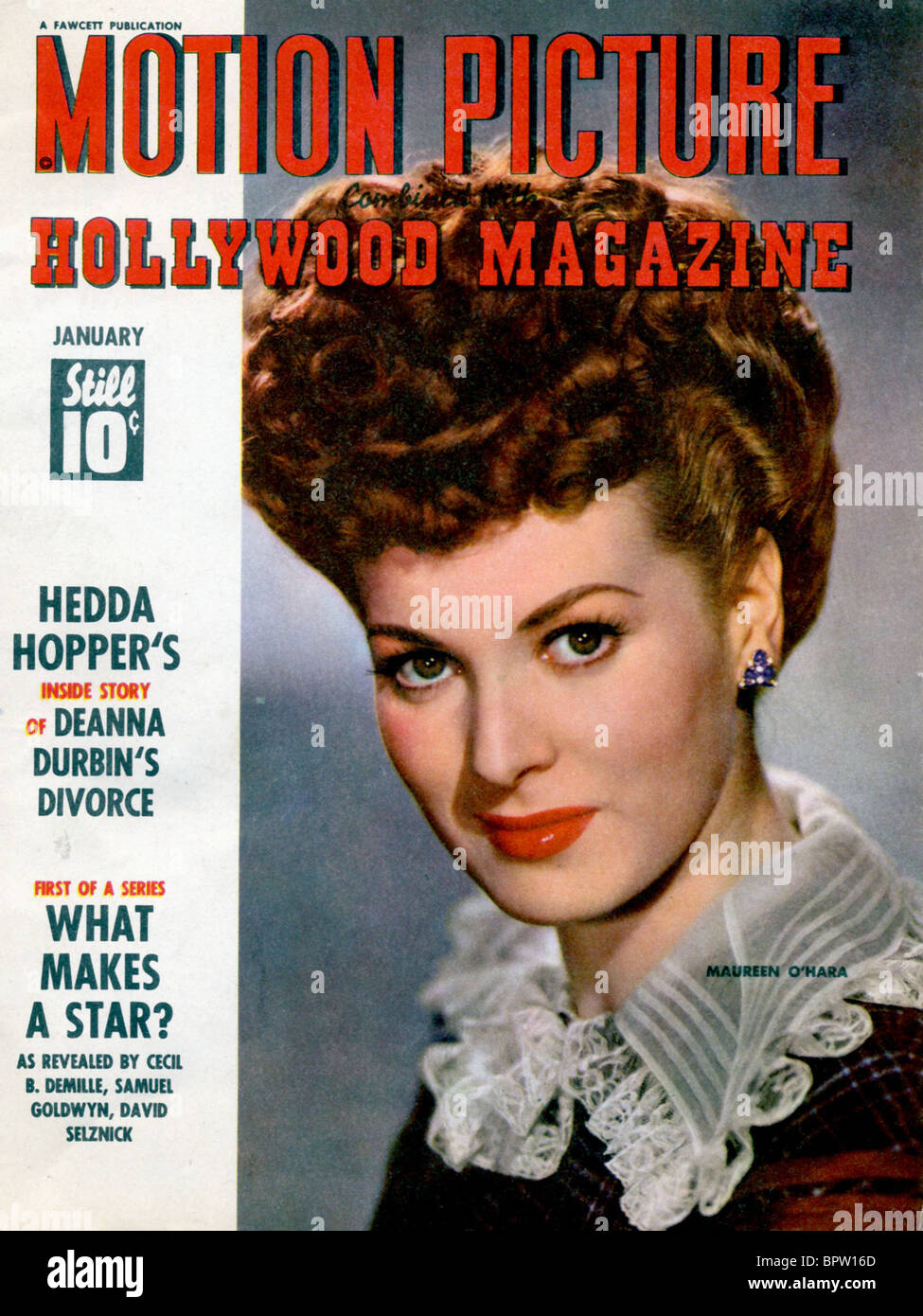 MAUREEN O'HARA MOTION PICTURE MAGAZINE COVER (1943 Stock Photo - Alamy