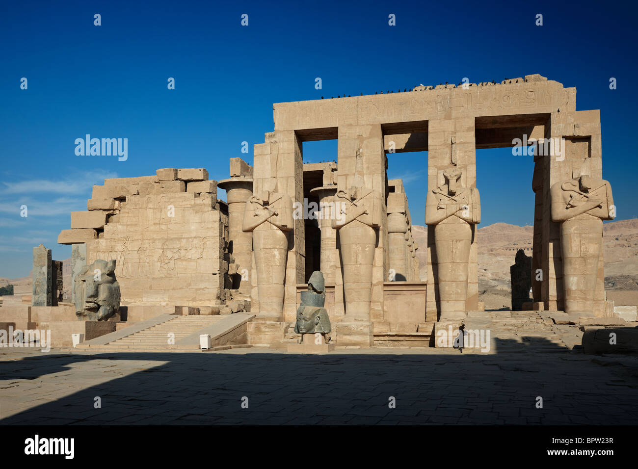 Ramesseum temple hi-res stock photography and images - Alamy