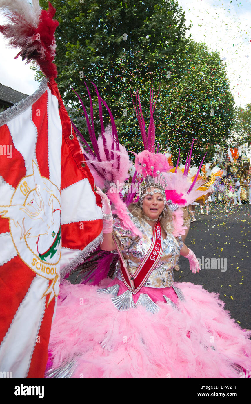 Notting Hill Carnival parade, London, England, United Kingdom Stock ...