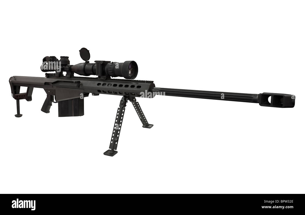 Bipod Sniper Rifle Stock Photo - Alamy