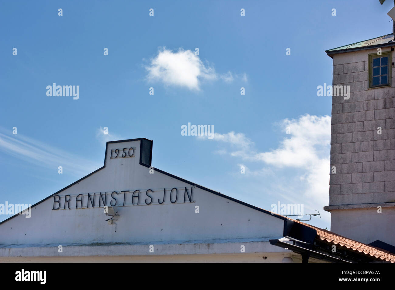 An old local fire station in Asgardstrand, Norway Stock Photo - Alamy