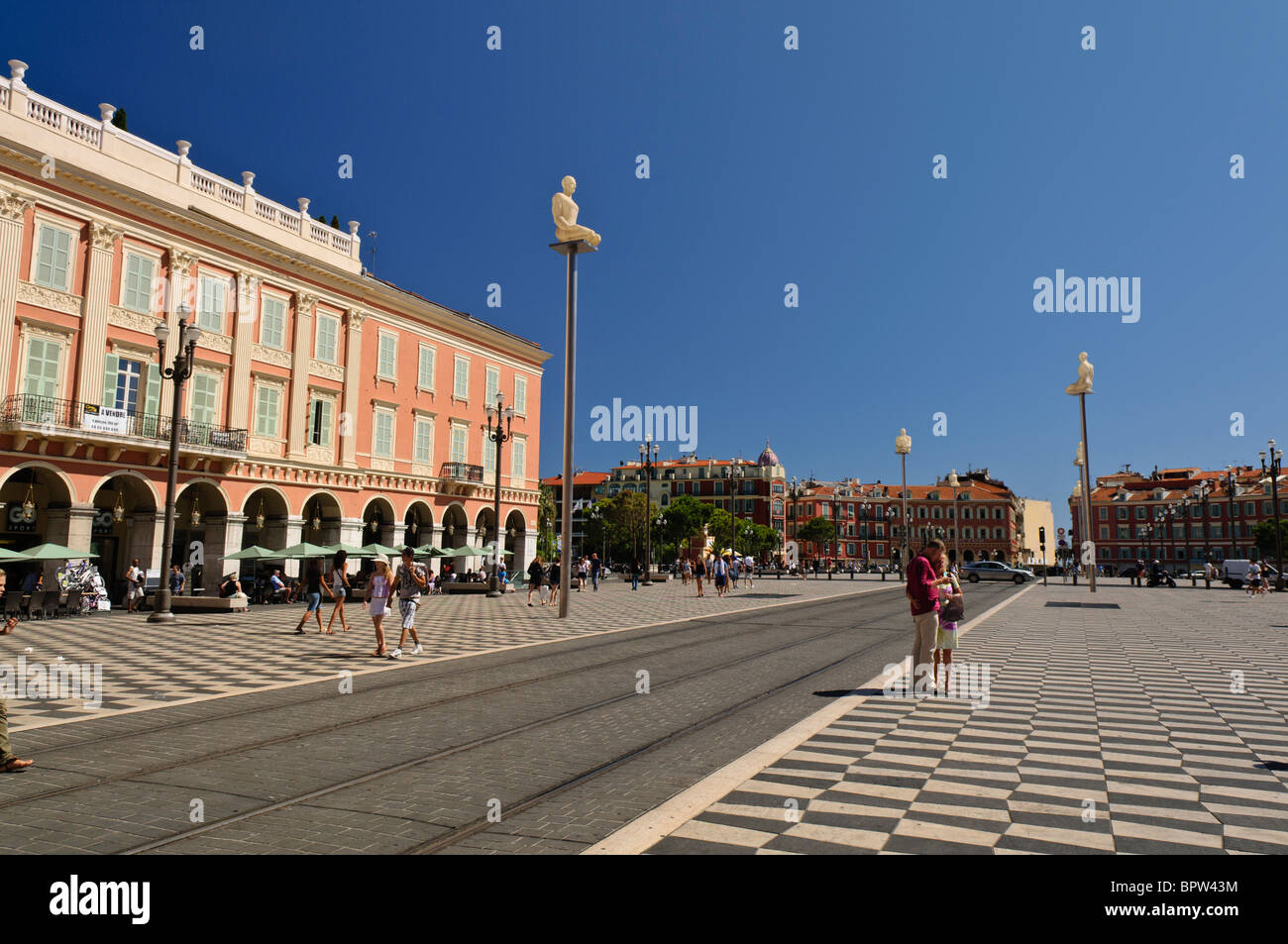 Place massena nice french riviera cote dazur france art hi-res stock ...