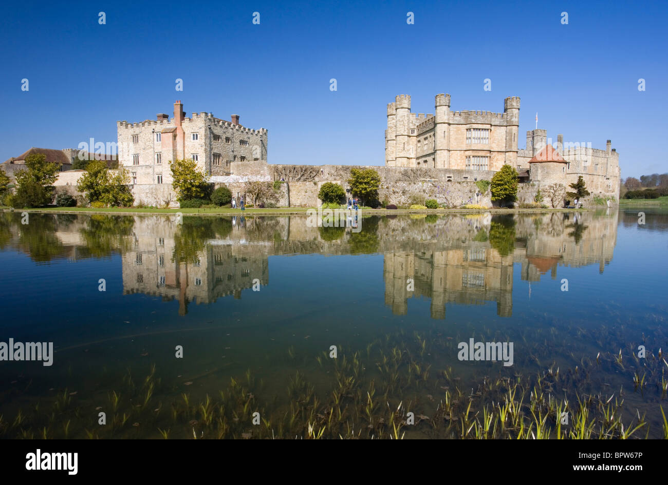 Leeds Castle in Spring, Kent, UK Stock Photo - Alamy
