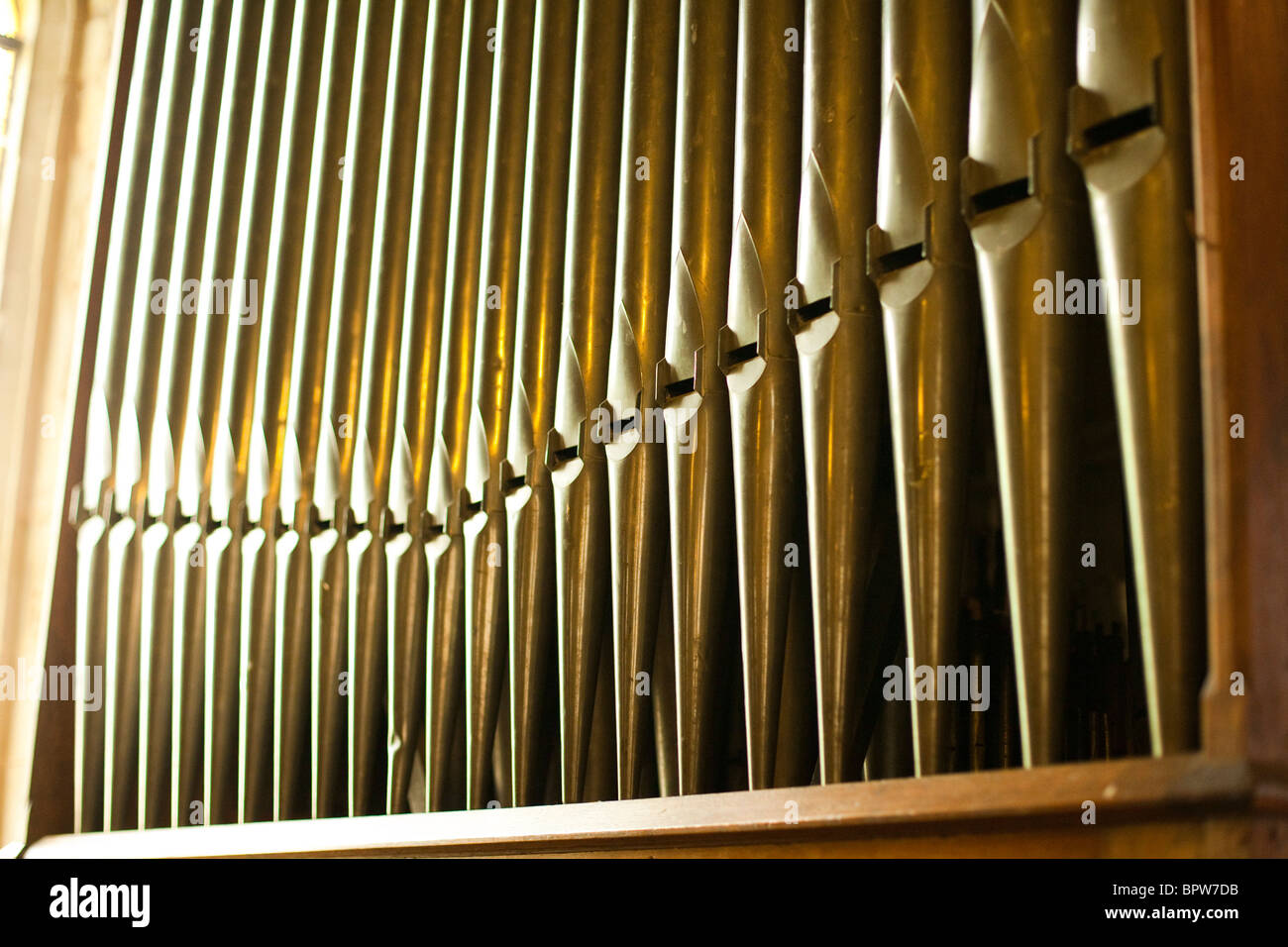 Church Organ pipes Stock Photo - Alamy