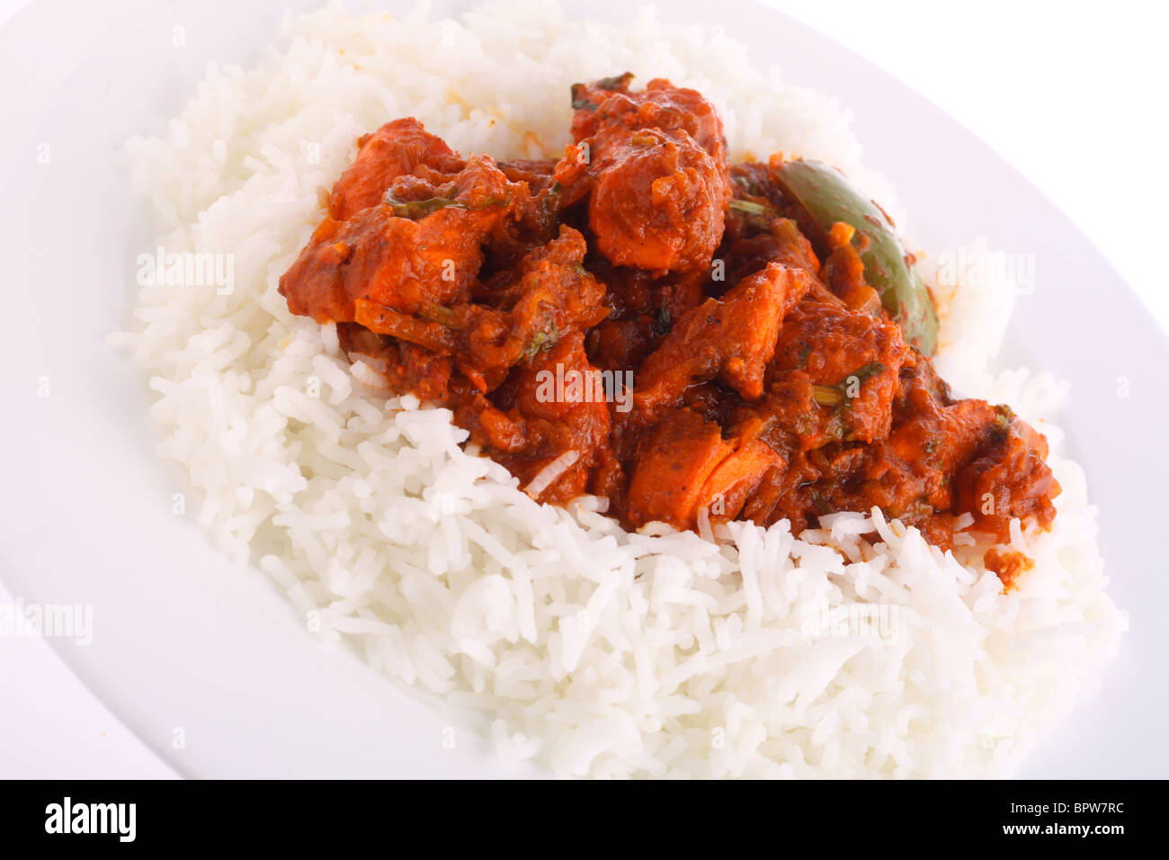 Chicken tikka masala and rice hi-res stock photography and images - Alamy