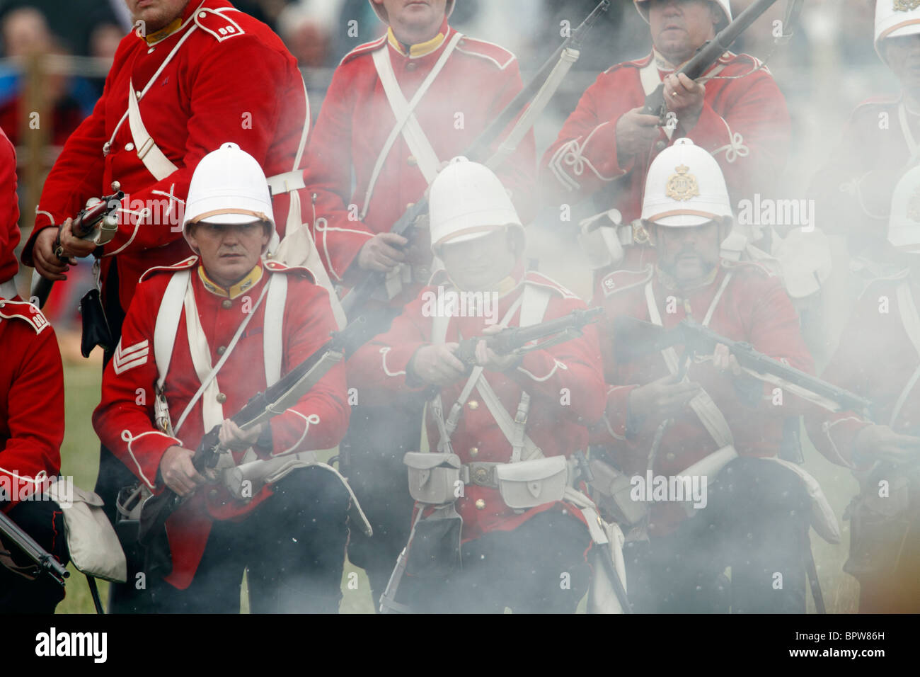 Fire - Zulu War Redcoats 1879. 80th Foot, Martini-Henry Rifle, breach ...