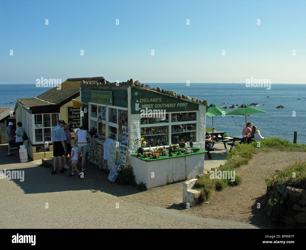 Gift shop and café at Lizard Point, England's most southerly point ...