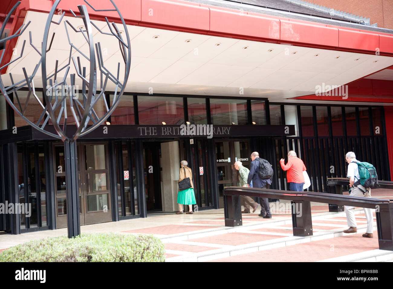 The british library entrance hi-res stock photography and images - Alamy
