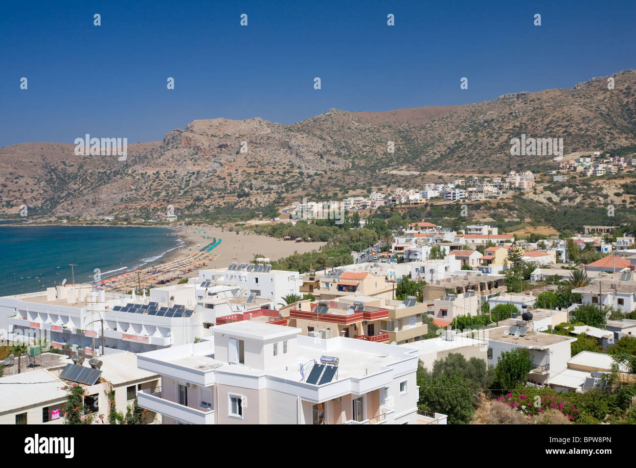 Paleochora town on the south coast of Crete, Greece Stock Photo - Alamy