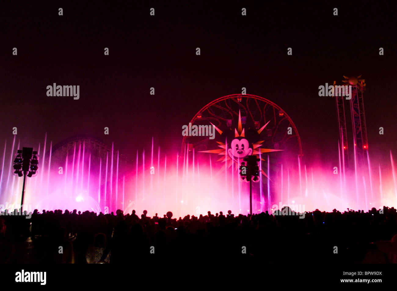 Disneyland Water and Light Show Stock Photo - Alamy