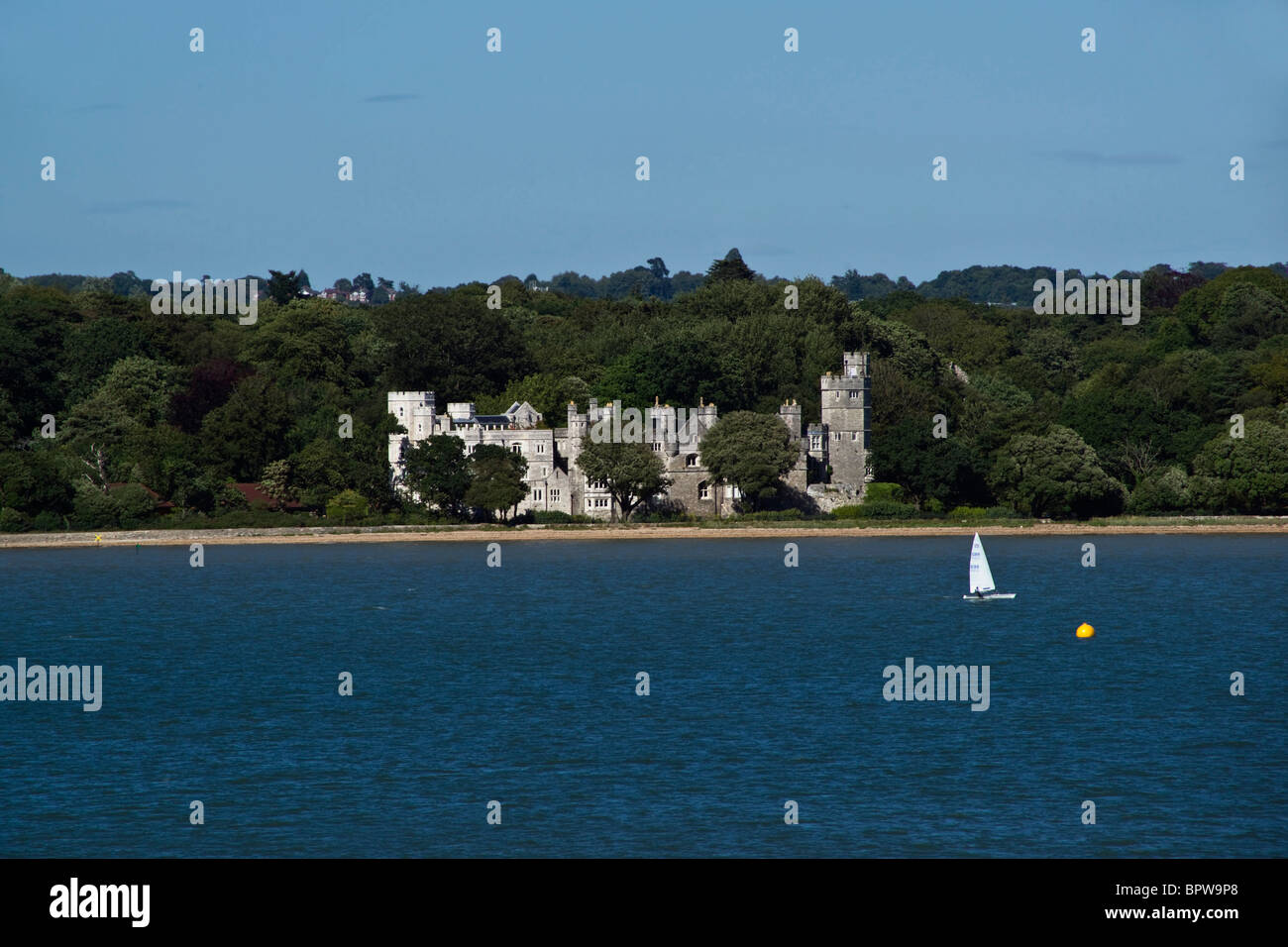 Netley Castle from Southampton Water Stock Photo - Alamy