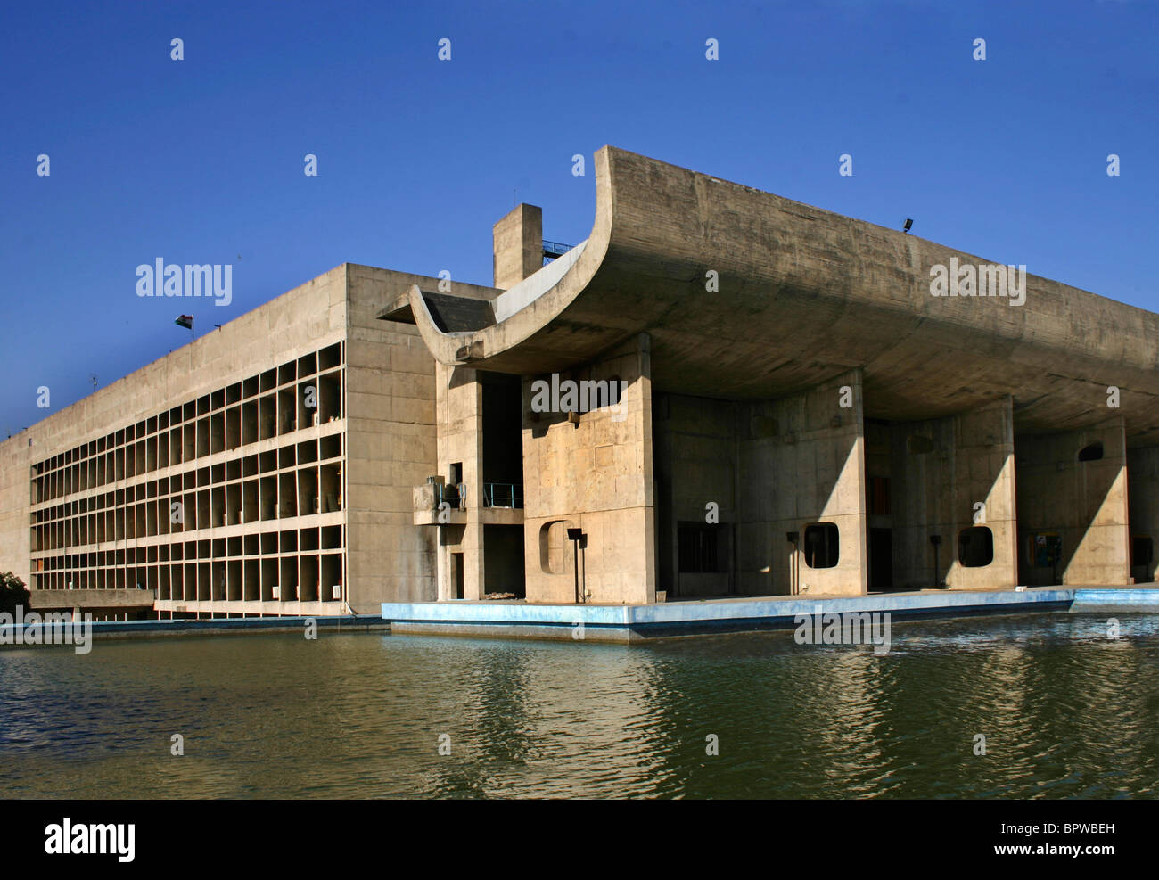 Palace Assembly Building, Chandigarh, designed by Le Corbusier Stock ...