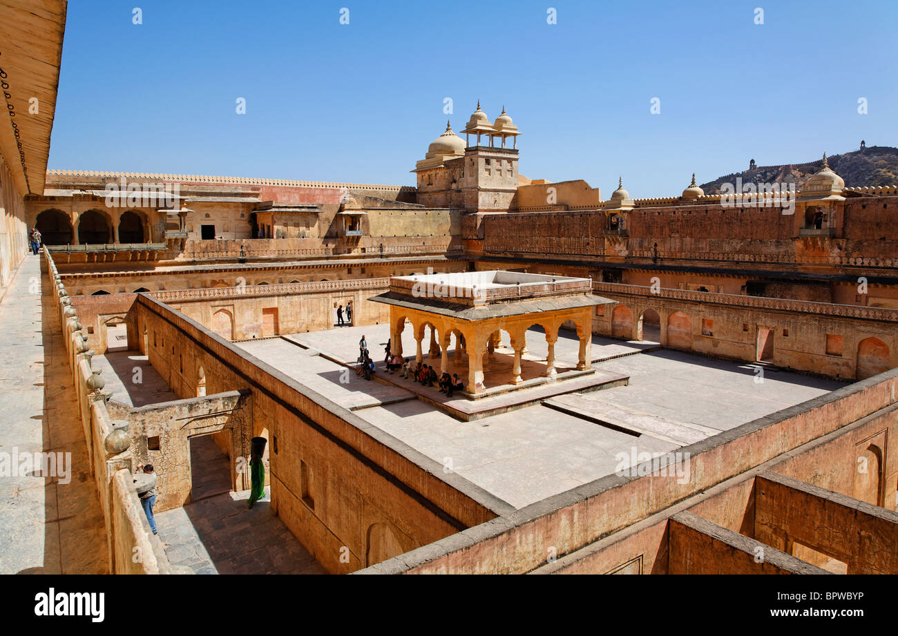 Courtyard at the Amber Palace, Jaipur, Rajasthan, India Stock Photo - Alamy