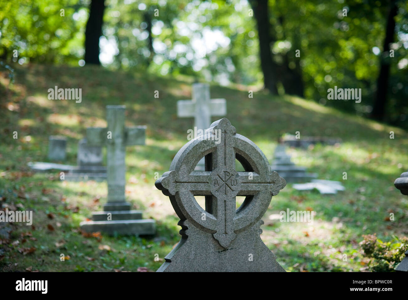 The Trinity Church Cemetery and Mausoleum in the New York neighborhood ...