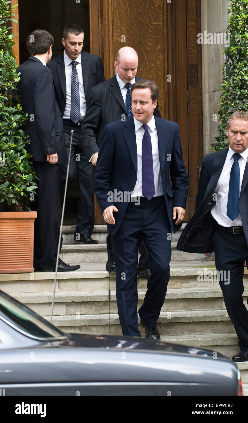 David Cameron, British Prime Minister leaves after function for Victory ...