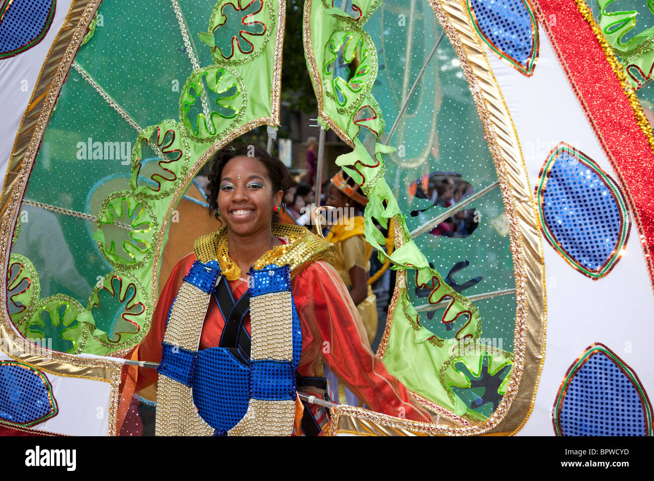 Notting Hill Carnival parade, London, England, United Kingdom Stock ...