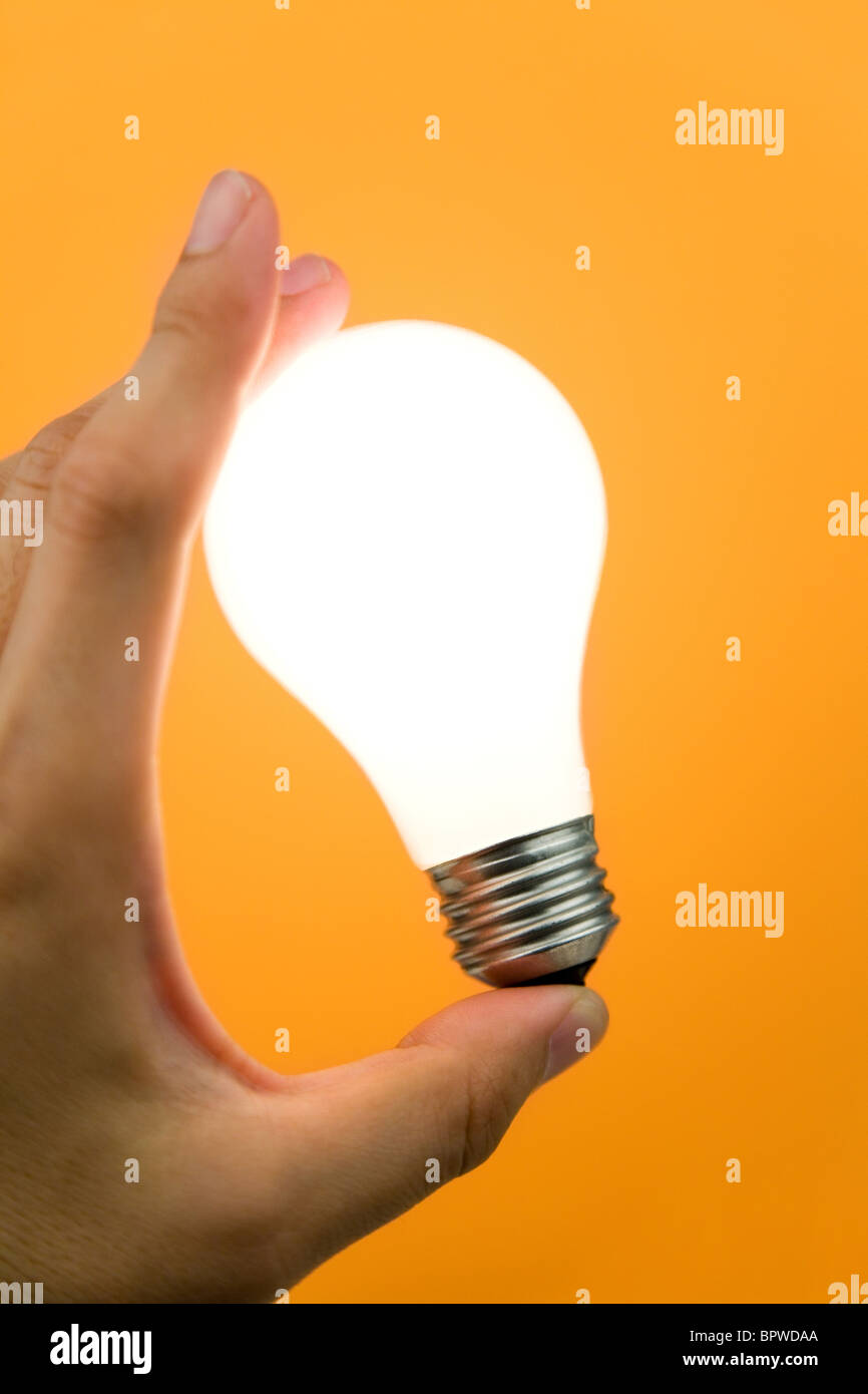 Bright Light Bulb close up shot Stock Photo - Alamy