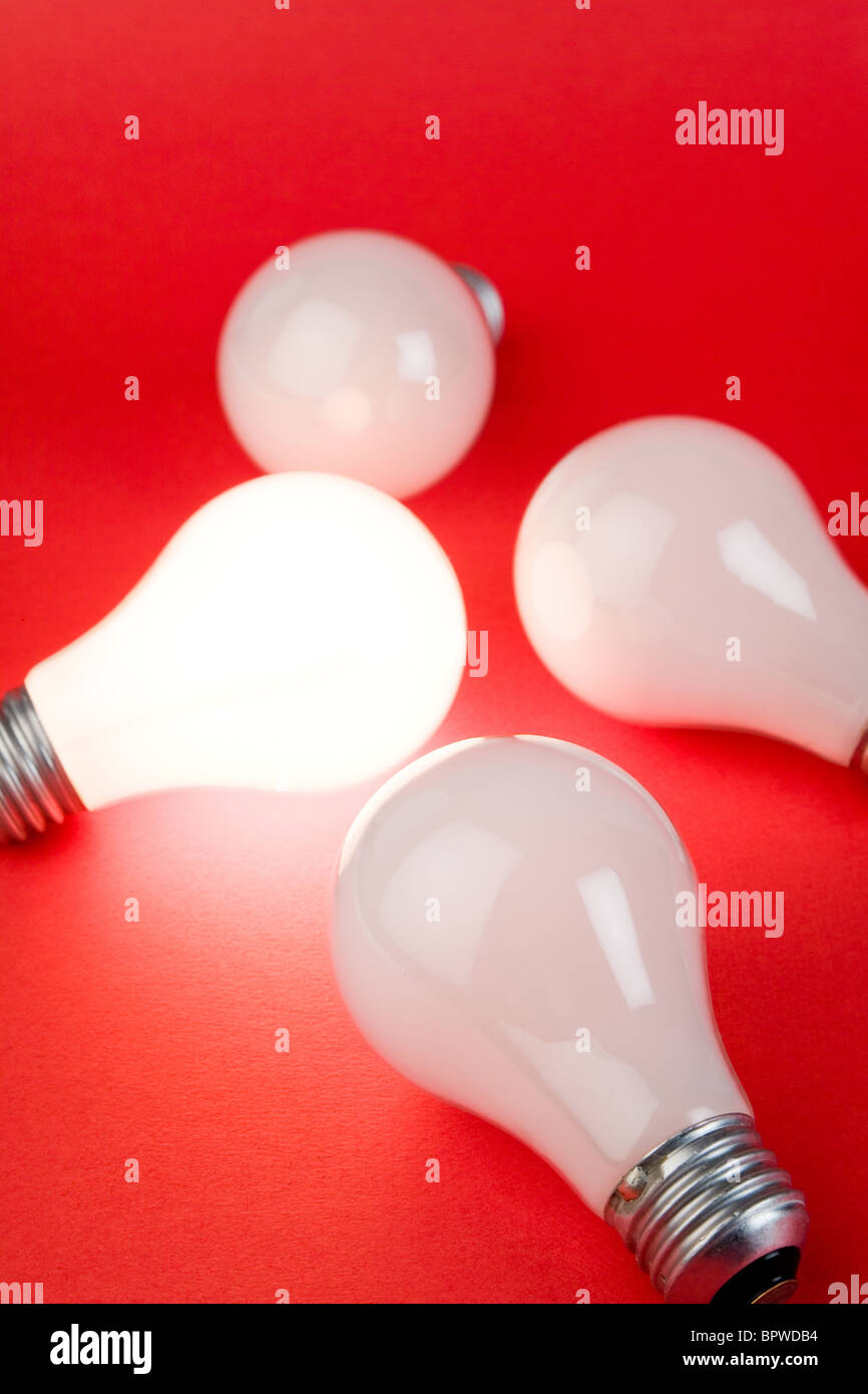 Bright Light Bulb close up shot Stock Photo - Alamy