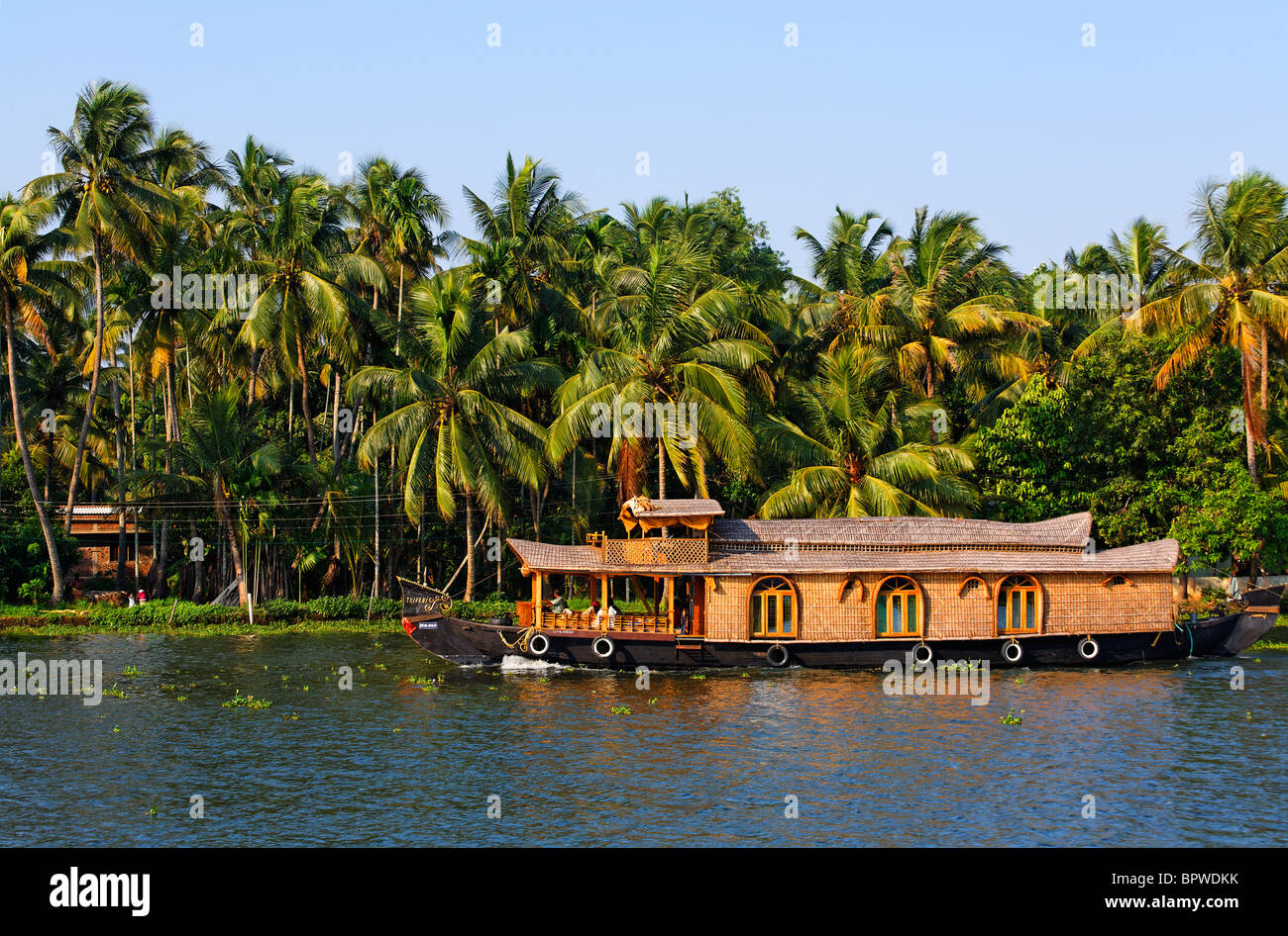 Houseboat on the Kerala Backwaters, Kerala, India Stock Photo - Alamy