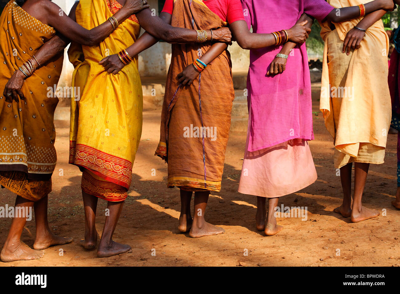 Village dance, Gadhava tribe, Orissa, India Stock Photo - Alamy