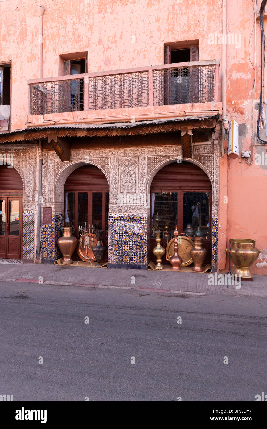 Street in the Marrakech (Marrakesh), Morocco, North Africa, Africa ...