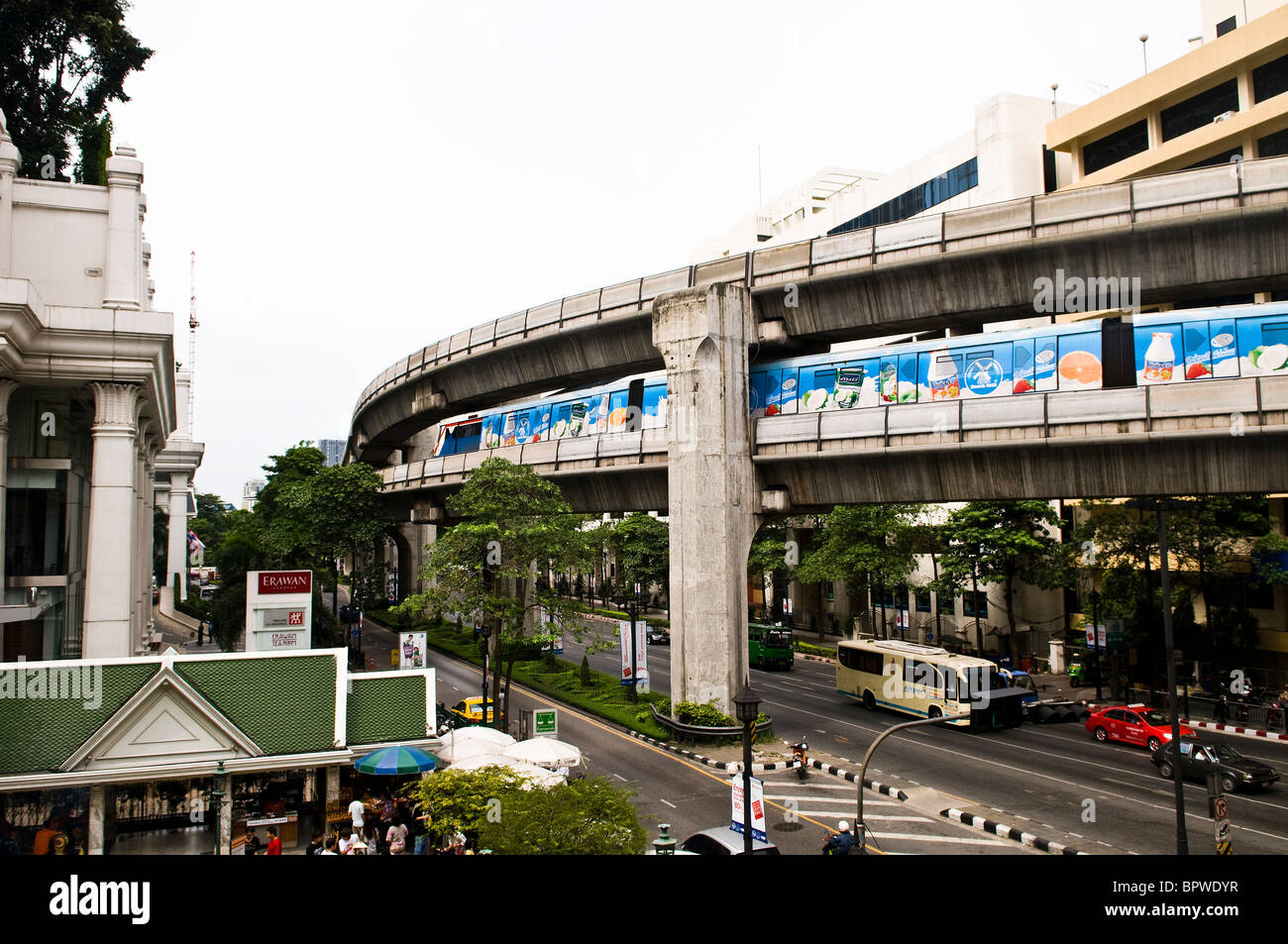 BTS sky train in Bangkok Stock Photo - Alamy