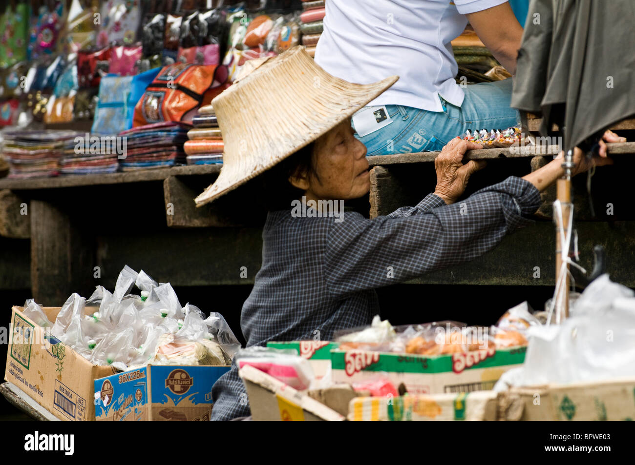 The colorful floating market near Bangkok, Thailand Stock Photo - Alamy