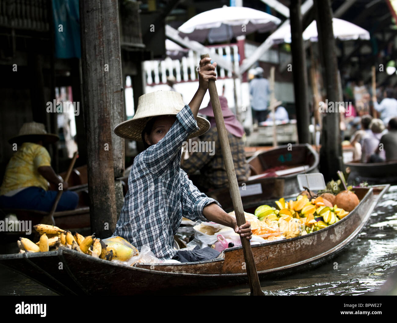 The colorful floating market near Bangkok, Thailand Stock Photo - Alamy