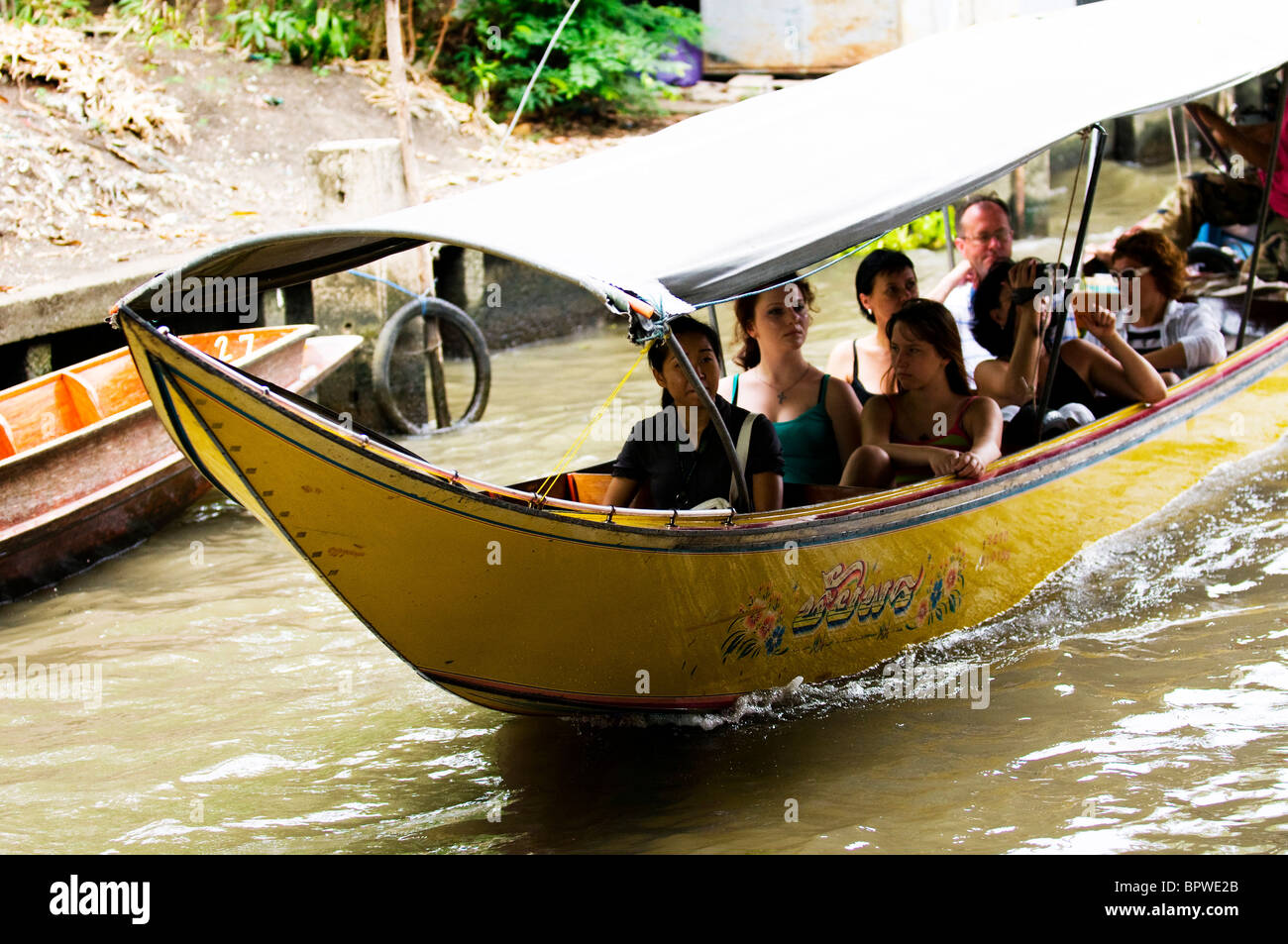 The colorful floating market near Bangkok, Thailand Stock Photo - Alamy