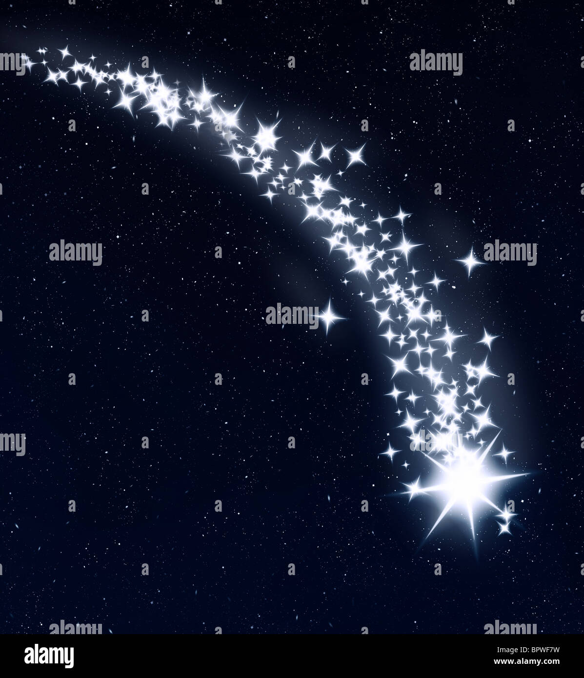 Illustration shooting star not usa hi-res stock photography and images ...