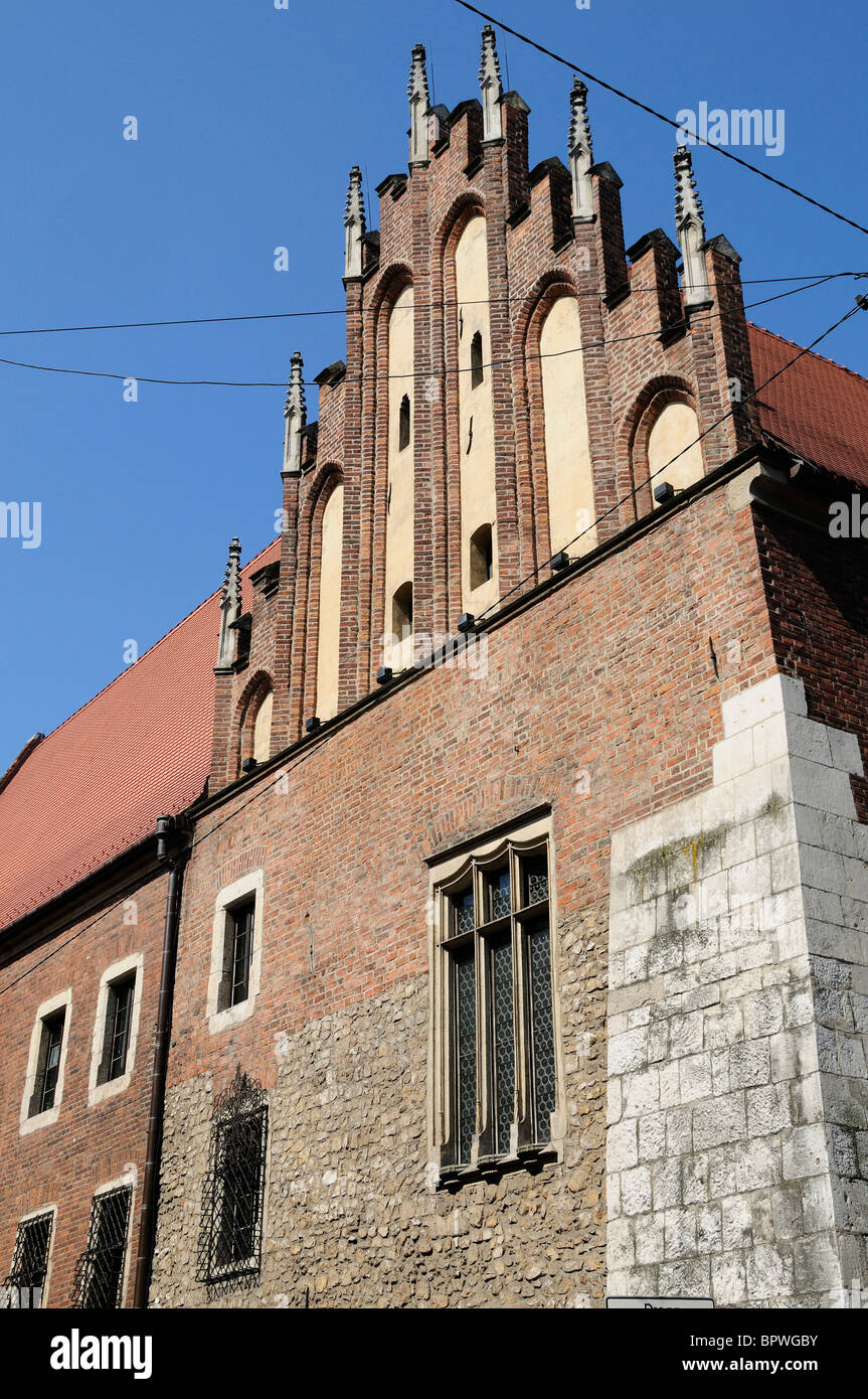 Gable on Exterior of Collegium Maius, Grand College, the oldest college ...