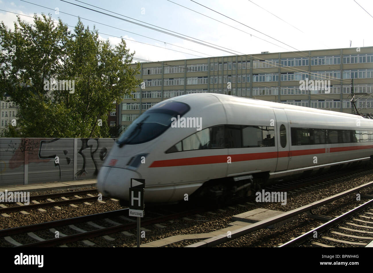 Fast ICE Train in Berlin Stock Photo - Alamy