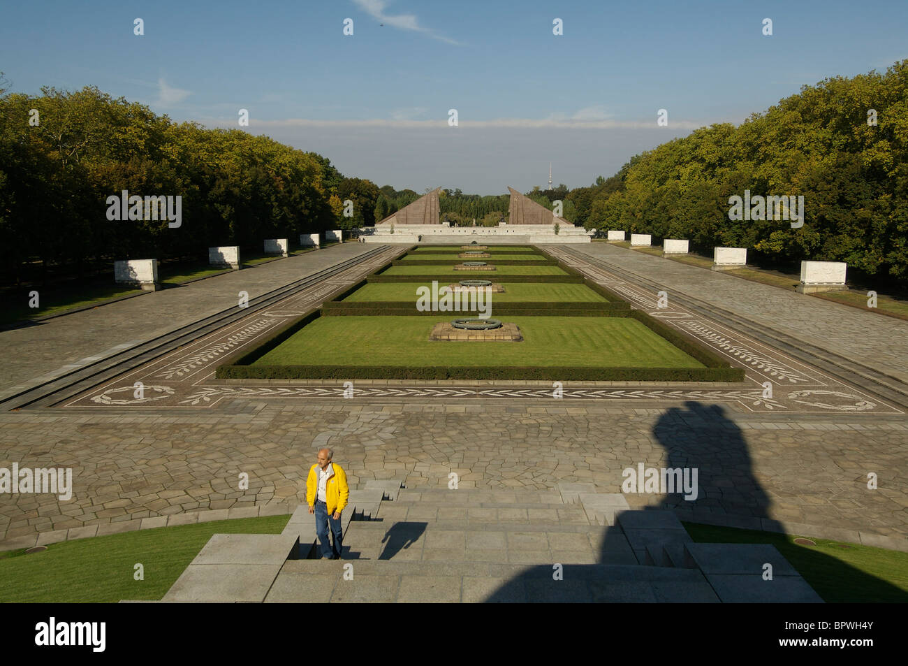 View from the Soviet Memorial in Treptower Park Stock Photo - Alamy