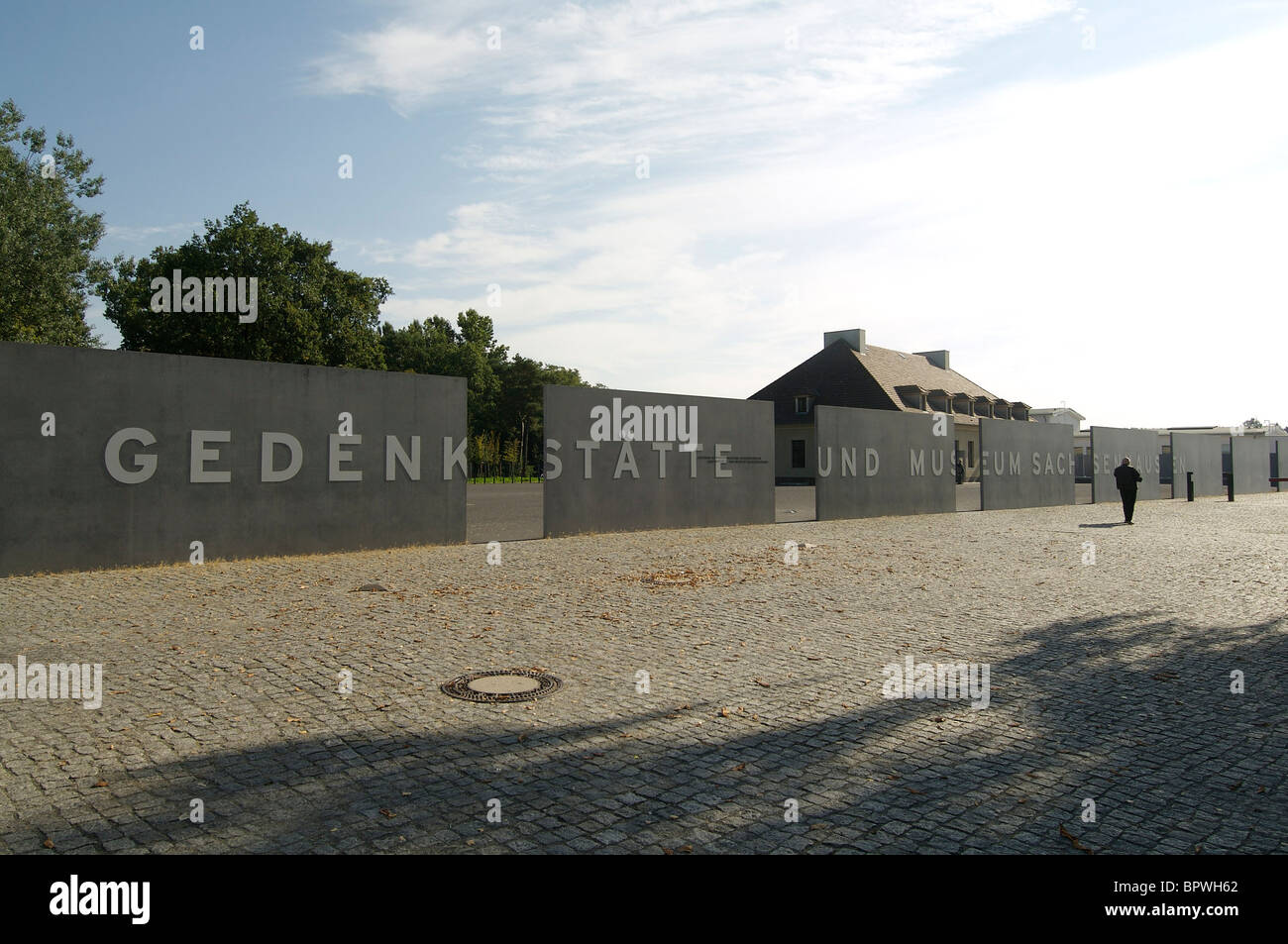 Sachsenhausen Museum with entry to concentration camp Stock Photo - Alamy