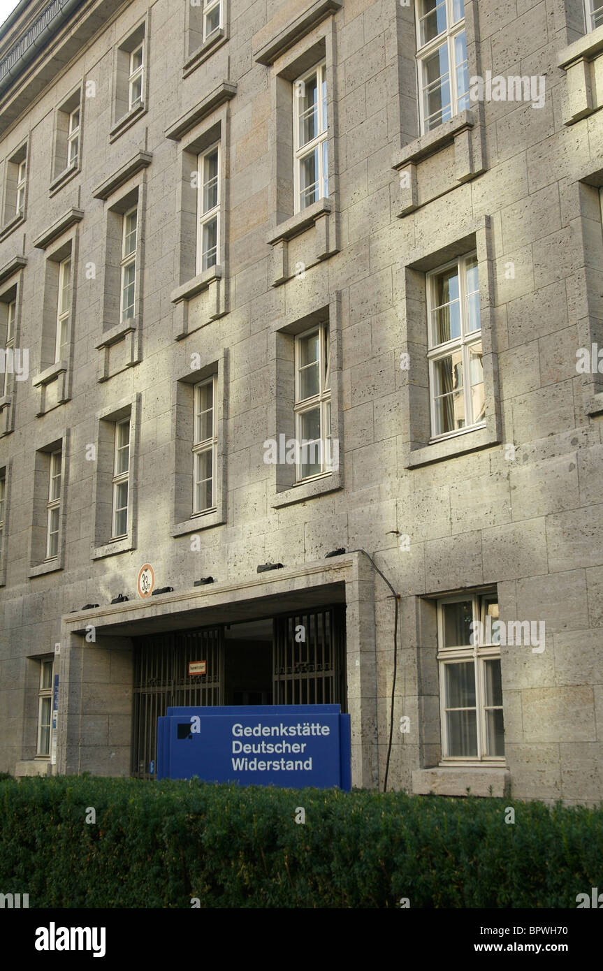 Exterior view of Gedenkstatte Deutscher Widerstand the German ...