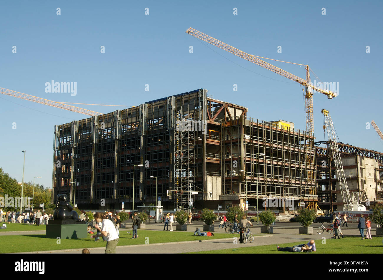Palast der Republic - demolition of the DDR Building in Berlin Stock ...