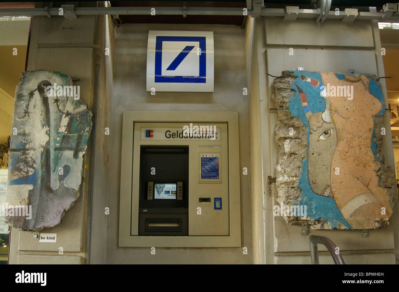 Checkpoint Charlie - ATMS machine Stock Photo - Alamy