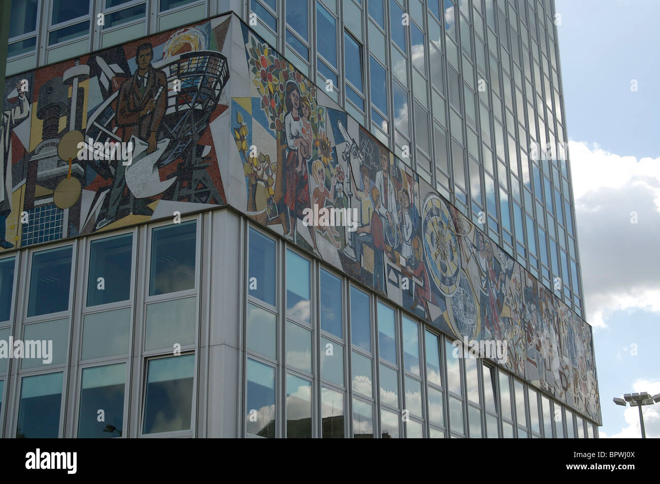 Karl Marx Allee exterior of Old DDR buildings Stock Photo - Alamy