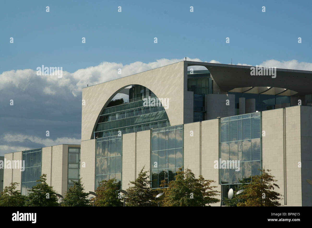 Exterior of the Bundeskanzleramt, Chancellor's Office, head of the ...