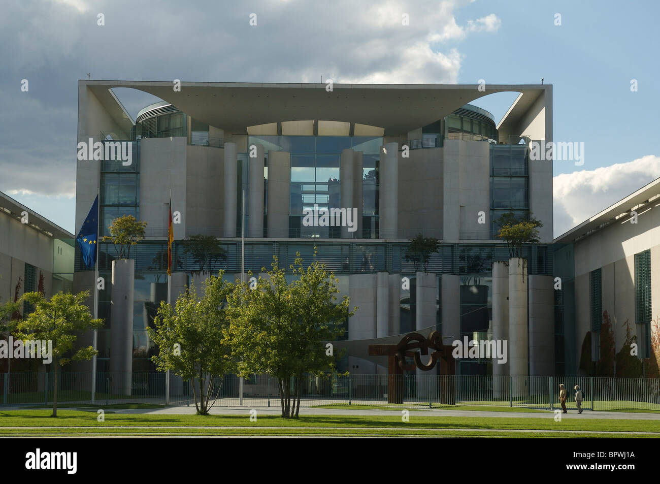 Exterior of the Bundeskanzleramt, Chancellor's Office, head of the ...