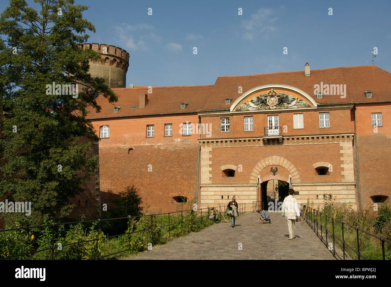 Spandauer Zitadelle, fort, exterior with main entrance in Berlin ...