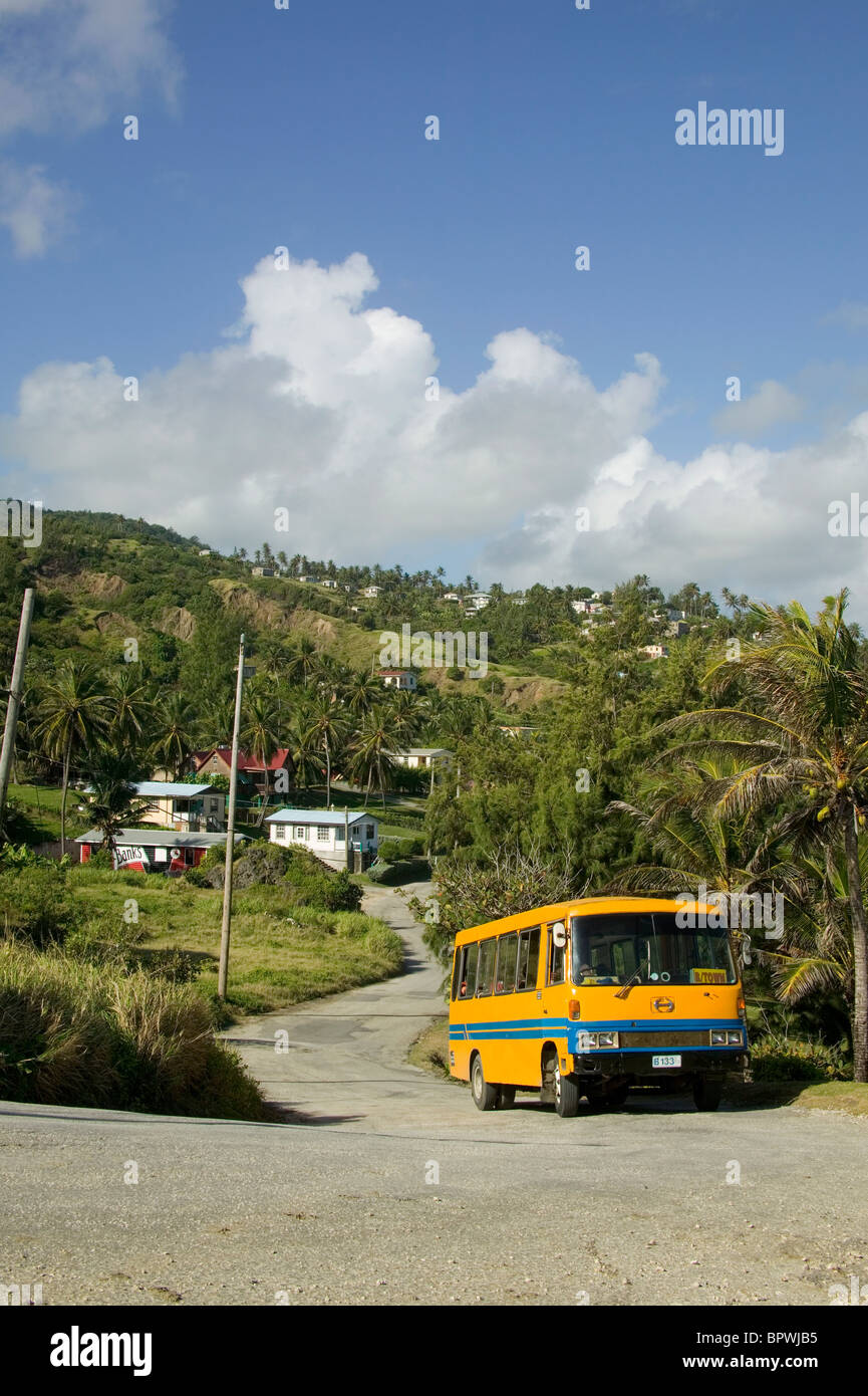 The bus out of Bathsheba Stock Photo - Alamy