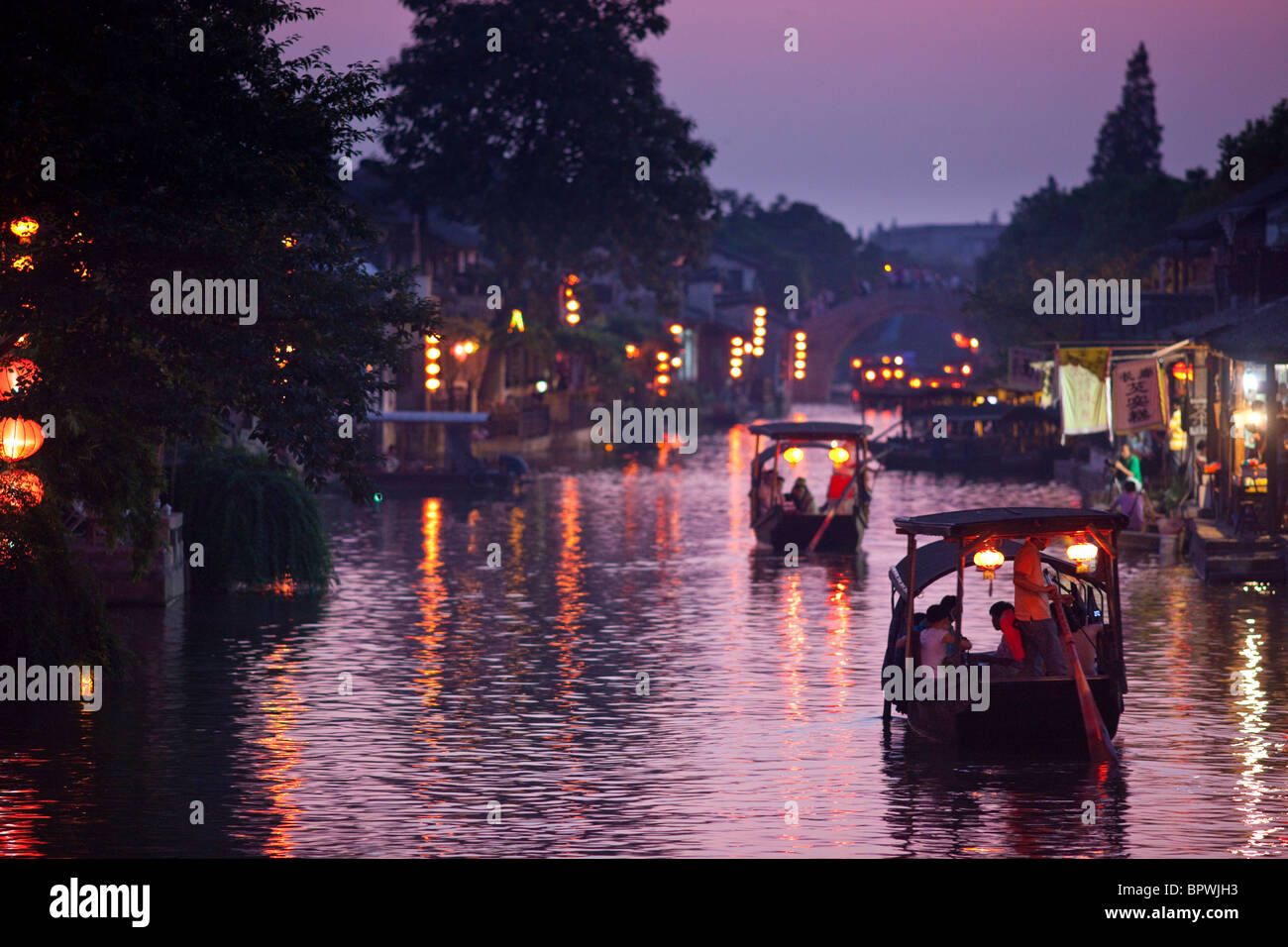 Ancient water canals in Xitang, China Stock Photo - Alamy